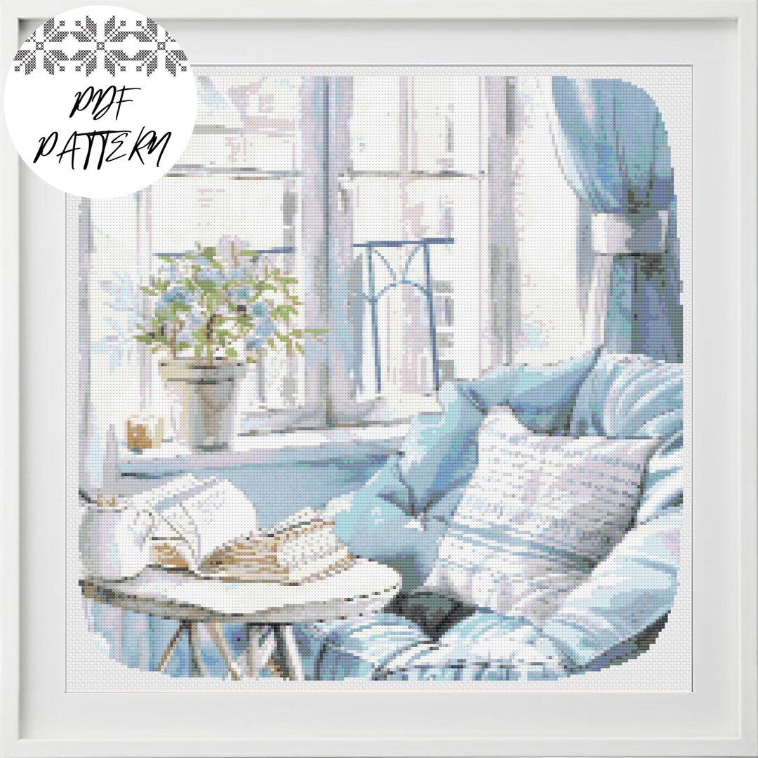 Cozy Nook Cross Stitch Pattern: City Building Embroidery (PDF Pattern ...
