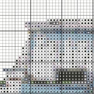 Historical Building Cross Stitch Pattern: City Embroidery DIY (PDF ...