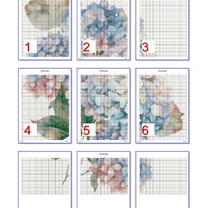 Hydrangea Bouquet Cross Stitch Pattern PDF – Floral Embroidery Design ...