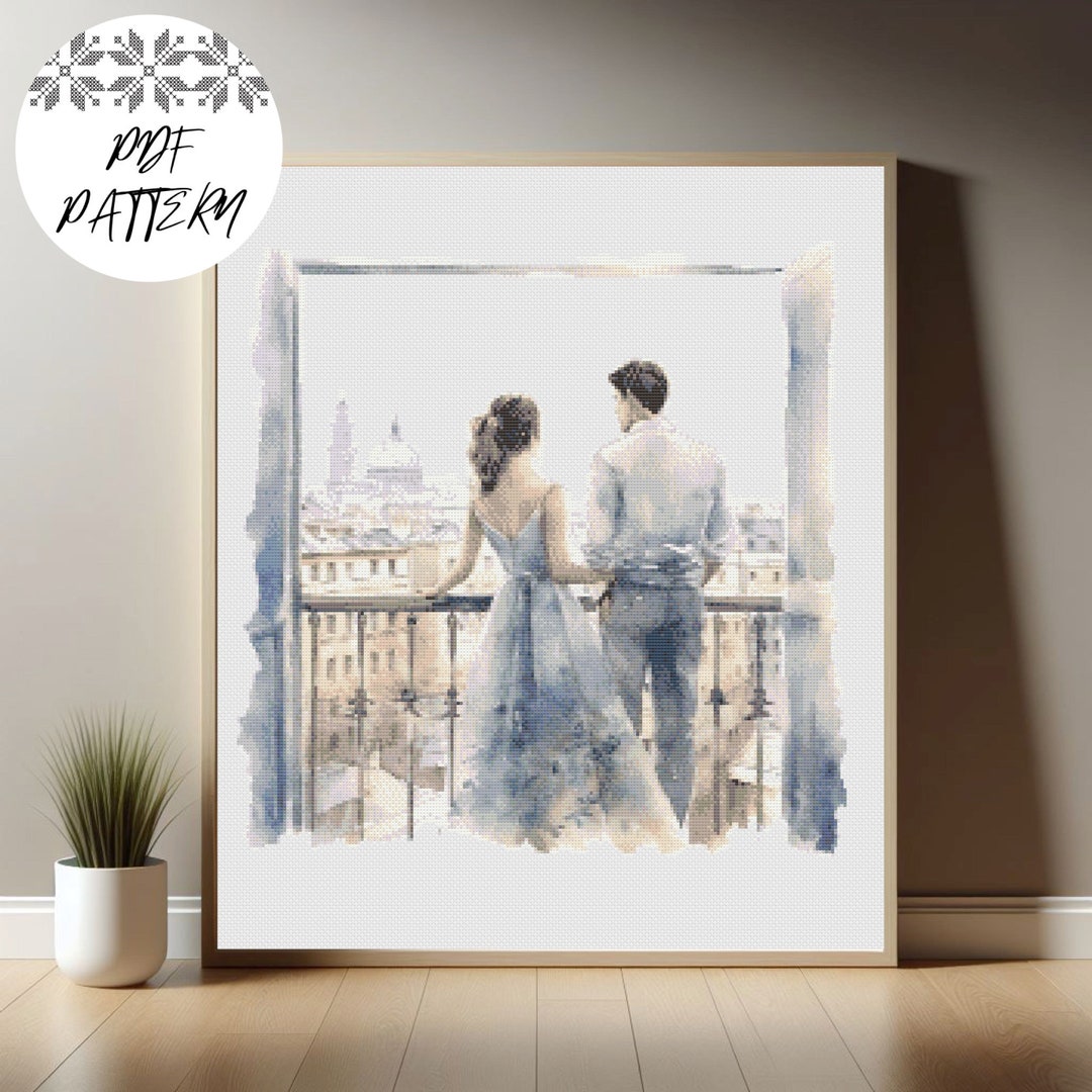 Love Couple - Cross Stitch Pattern, PDF Pattern, Embroidery, DIY ...