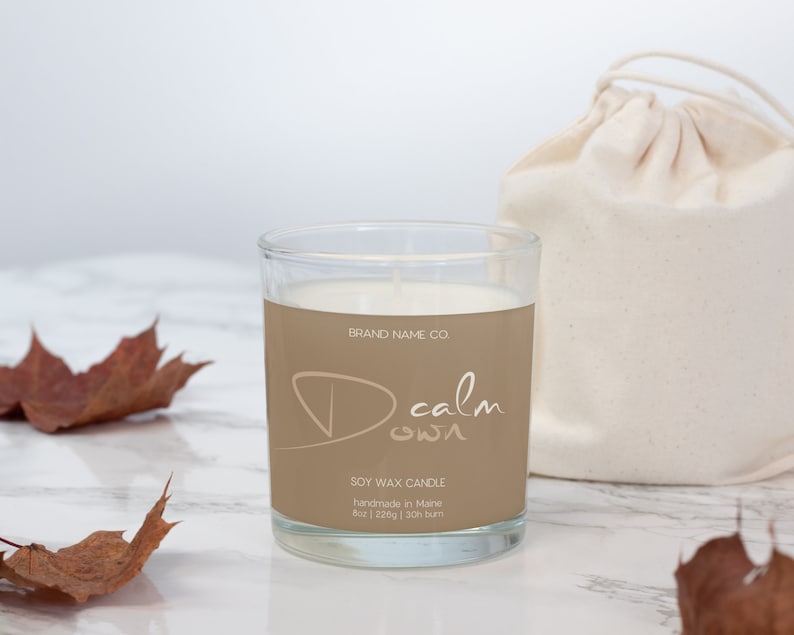 Printable Candle Label Template, Personalize to Your Own Brand, DIY ...