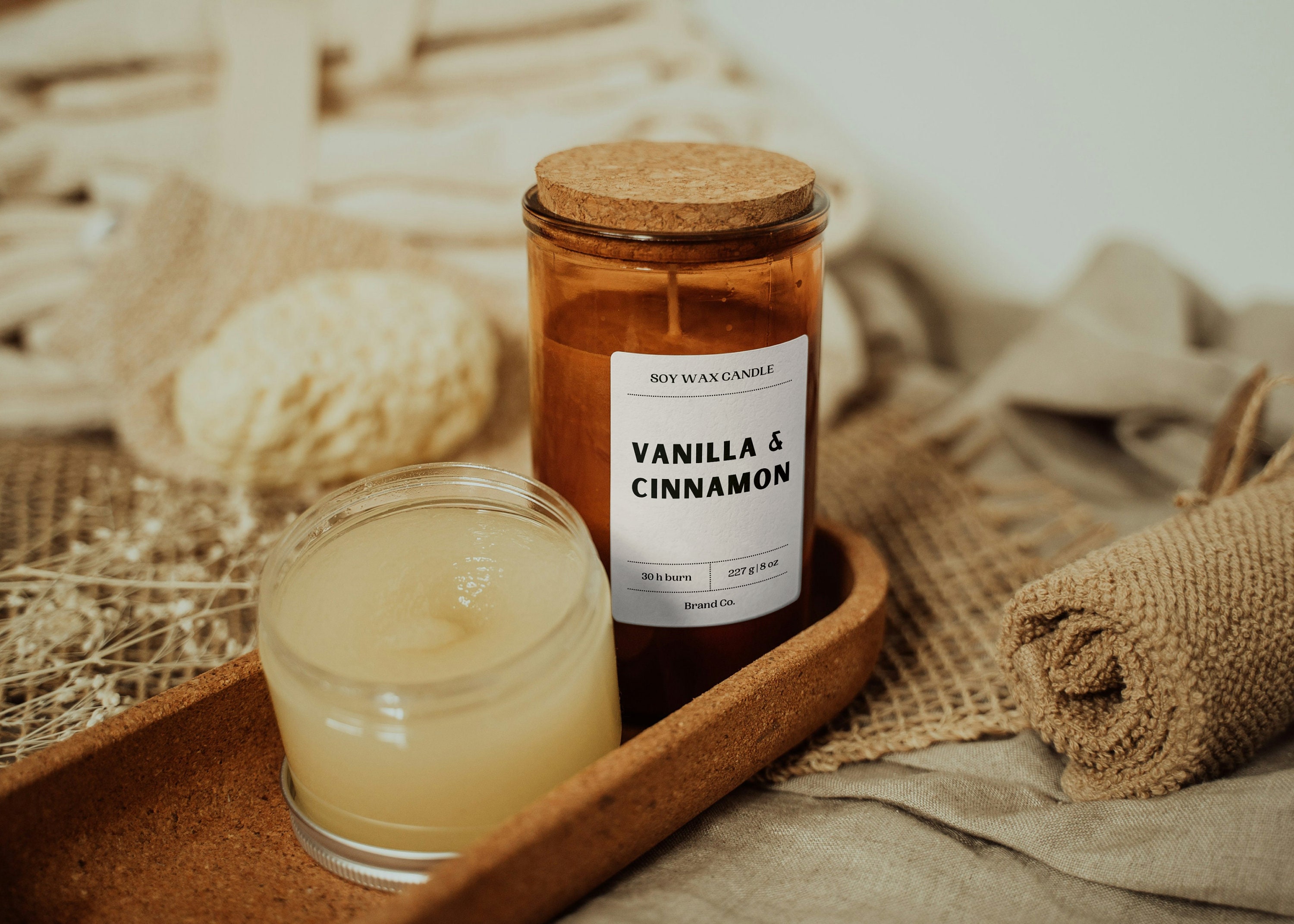 Printable Candle Label, Custom Candle Label, Editable Candle Label ...