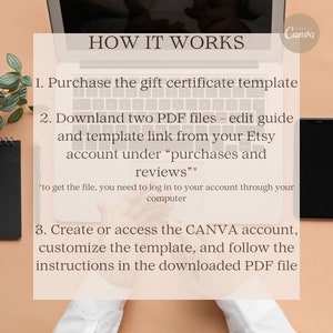 Beige Digital Gift Certificate Template | Fully Customizable in Canva ...