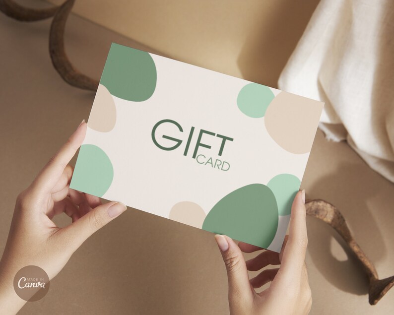 Pastel Digital Gift Card Template | Customize in Canva | Printable and ...