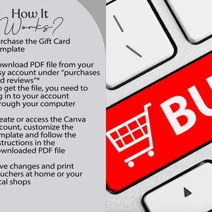 Minimalist Digital Gift Voucher Template | Editable Canva Gift ...