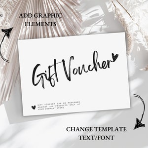 Fancy Digital Gift Voucher Template | Fully Customizable in Canva ...
