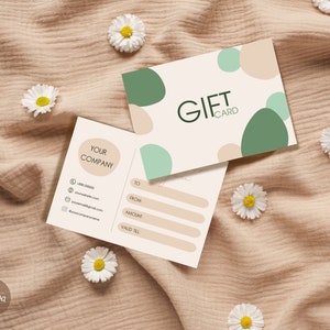Pastel Digital Gift Card Template | Customize in Canva | Printable and ...