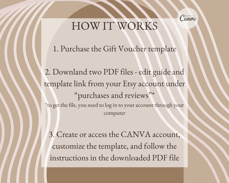 Fancy Digital Gift Voucher Template | Fully Customizable in Canva ...