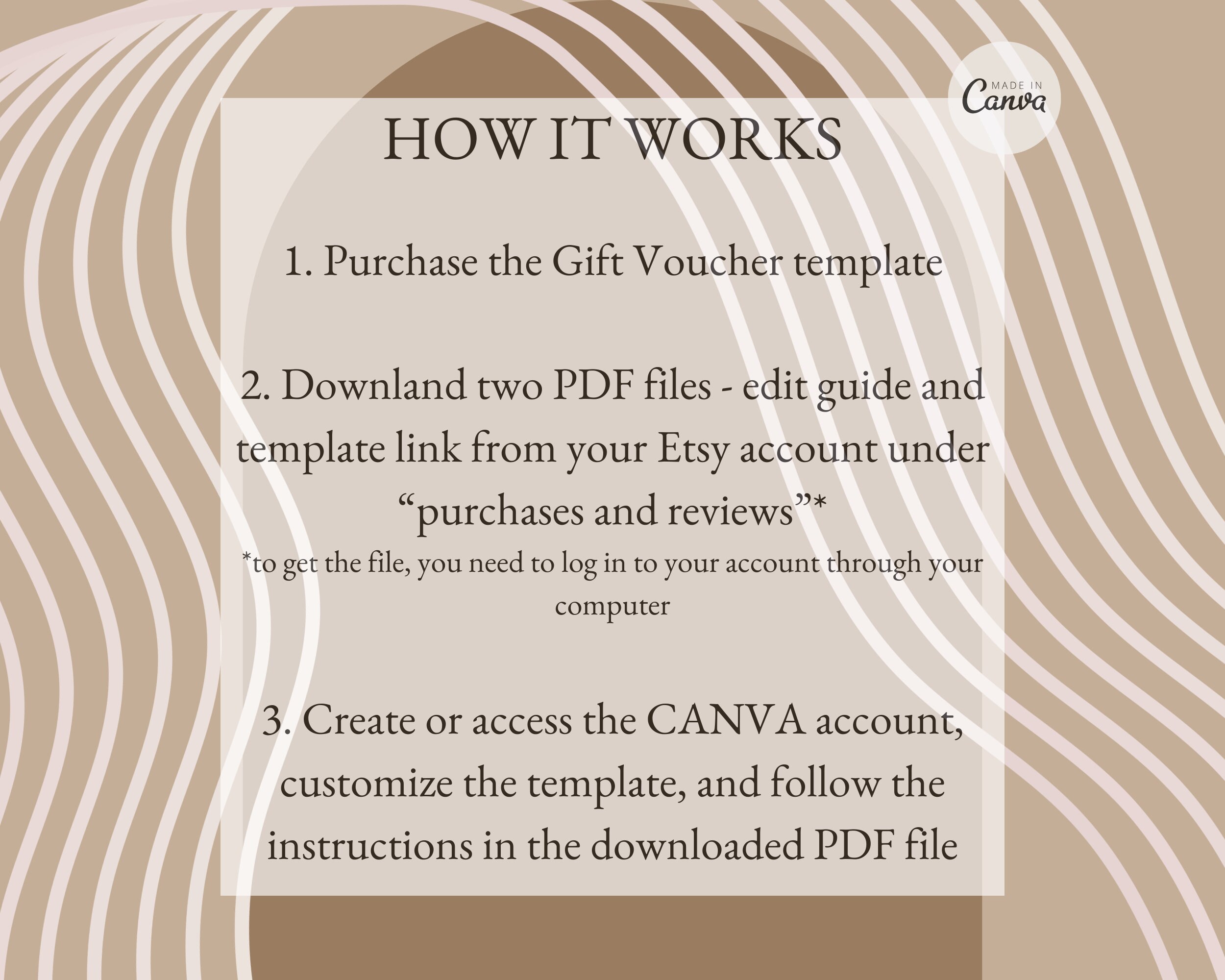 Fancy Digital Gift Voucher Template | Fully Customizable in Canva ...