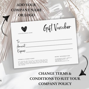 Fancy Digital Gift Voucher Template | Fully Customizable in Canva ...