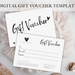Fancy Digital Gift Voucher Template | Fully Customizable in Canva ...