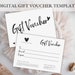 Fancy Digital Gift Voucher Template | Fully Customizable in Canva ...