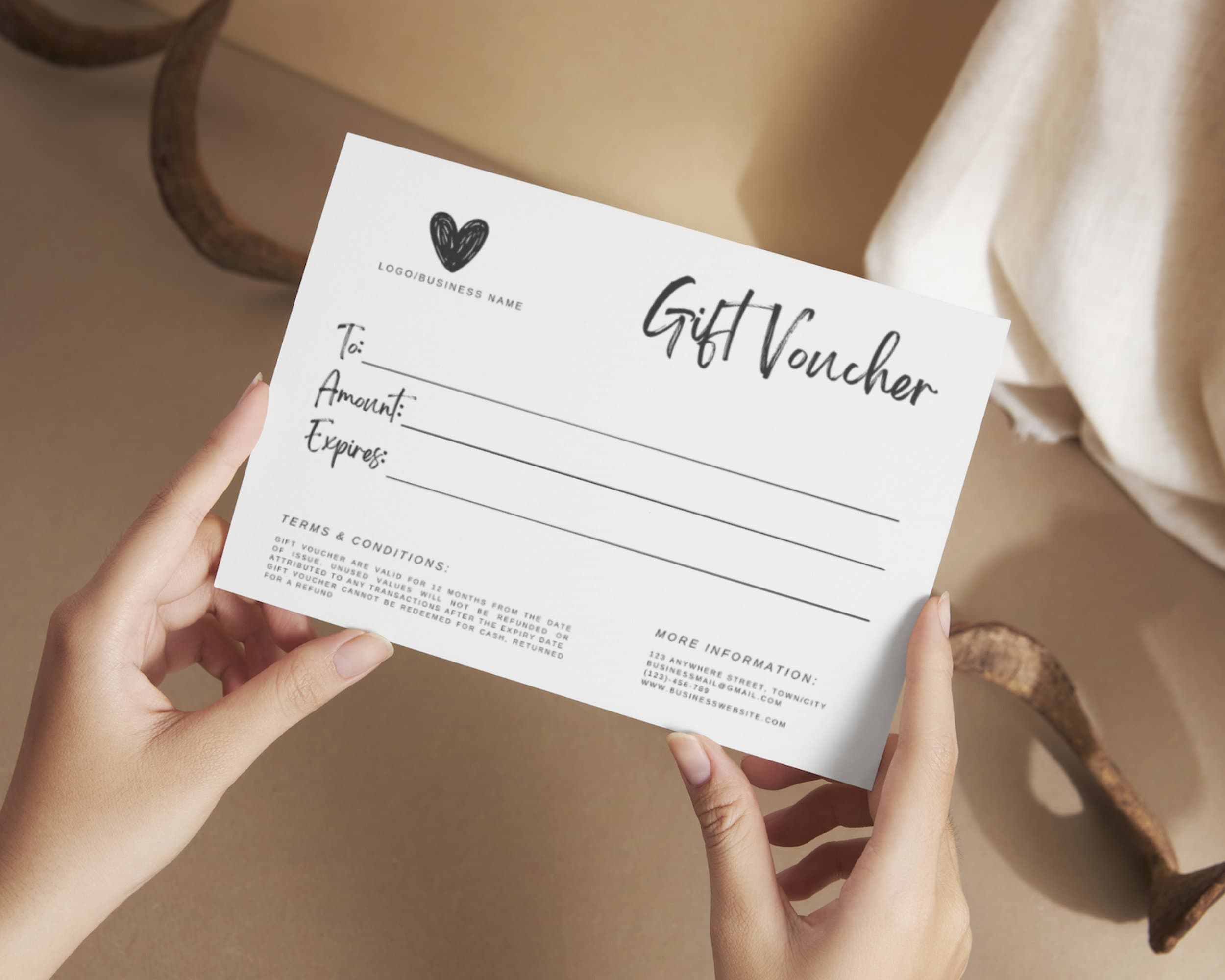 Fancy Digital Gift Voucher Template | Fully Customizable in Canva ...
