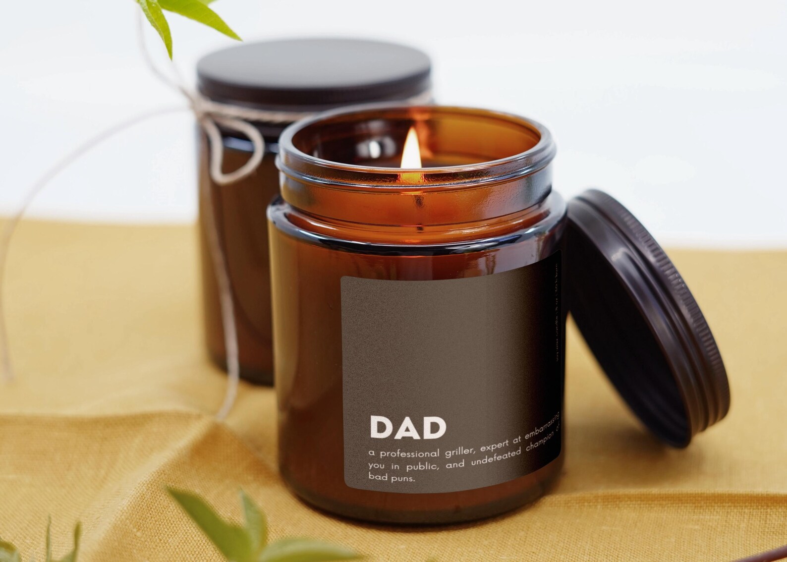 Father's Day Candle Label Template: Dad Definition (digital Download ...