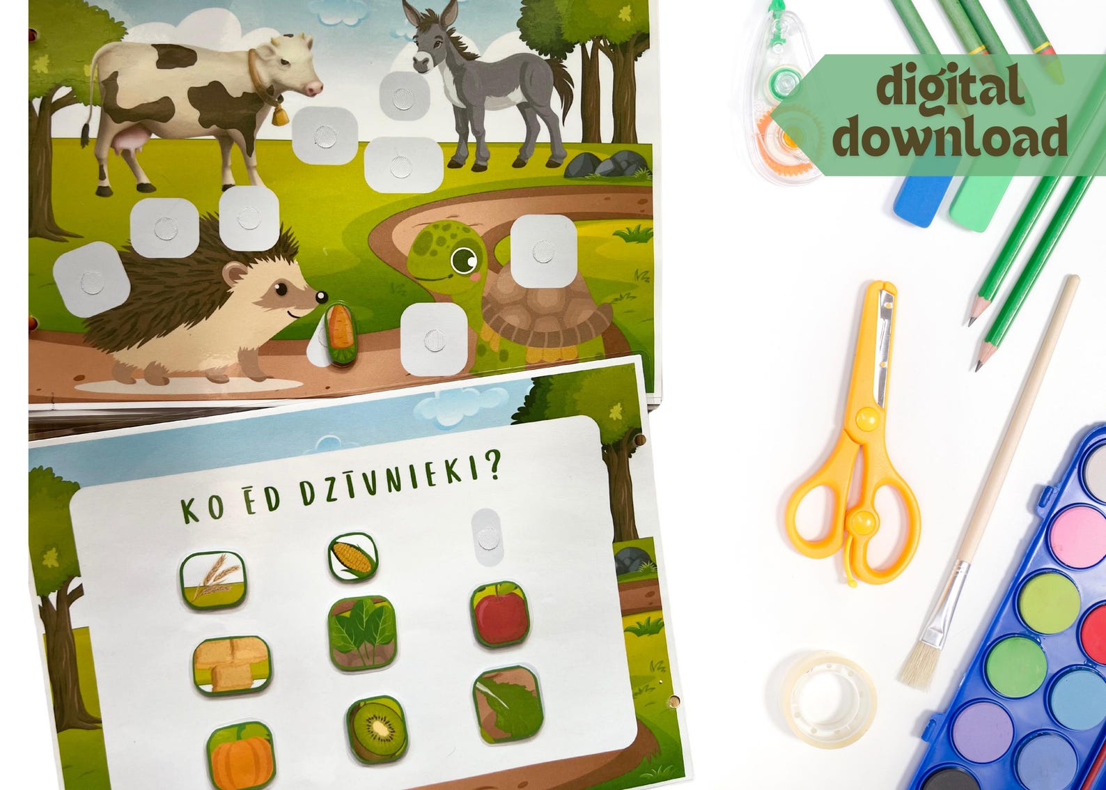 Toddler's Busy Book,velcro Book, Education,busy Book Template,digital ...