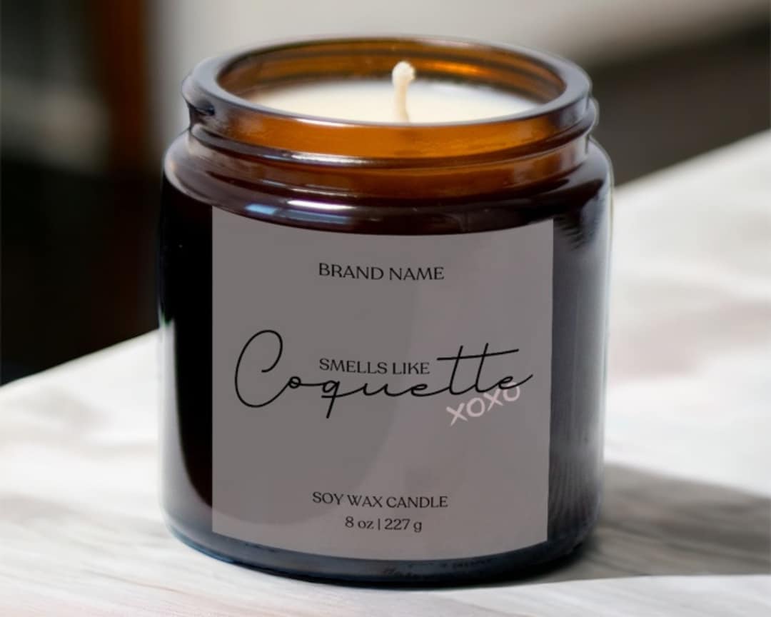 Elegant Candle Label Template: Modern DIY Design (digital Download) - Etsy