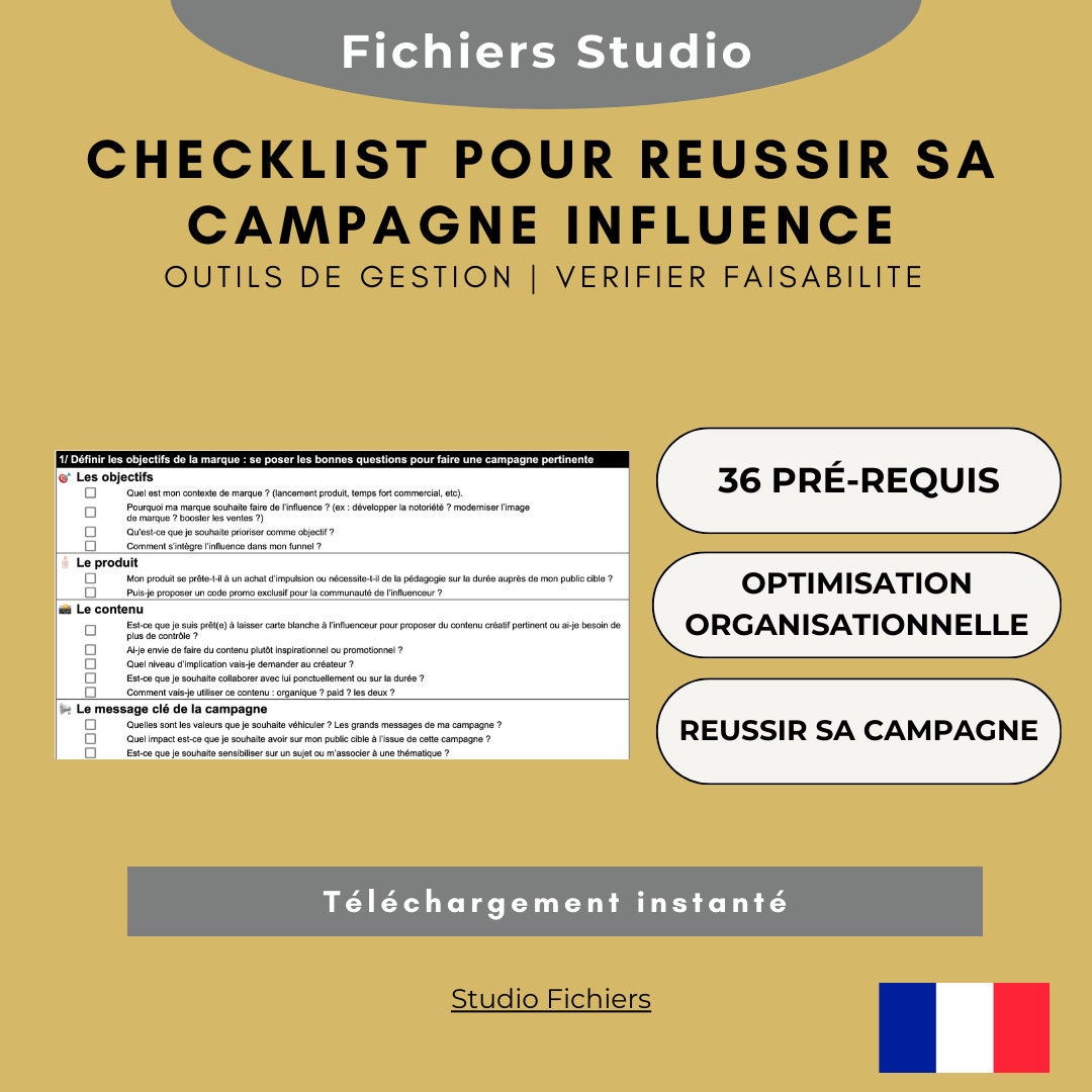 Checklist for a Successful Influence Campaign - Etsy