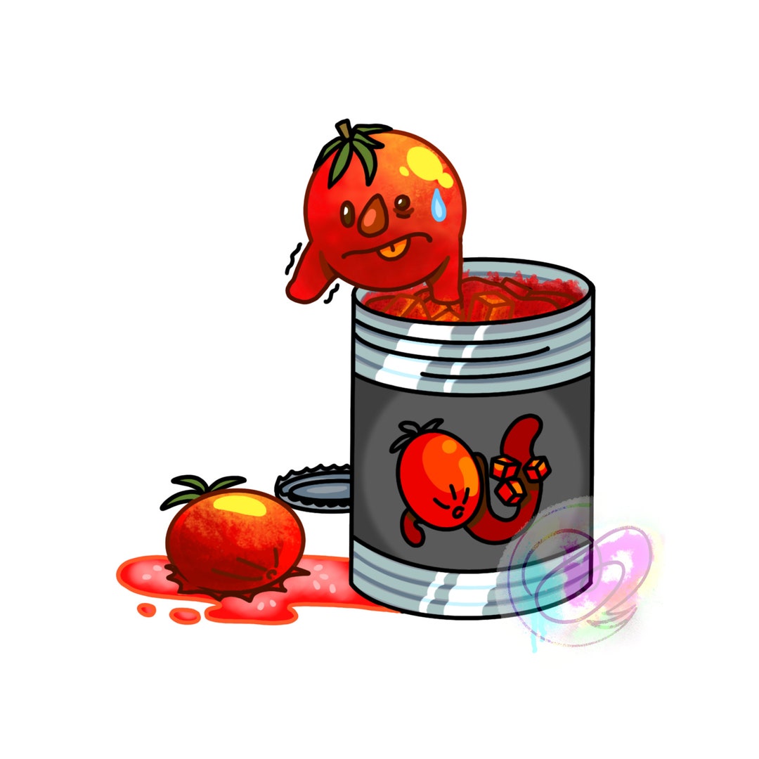 Diced Tomato Can Vinyl Sticker - Etsy