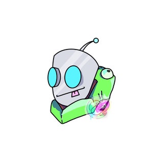 Invader Zim Gir Dog Vinyl Sticker - Etsy