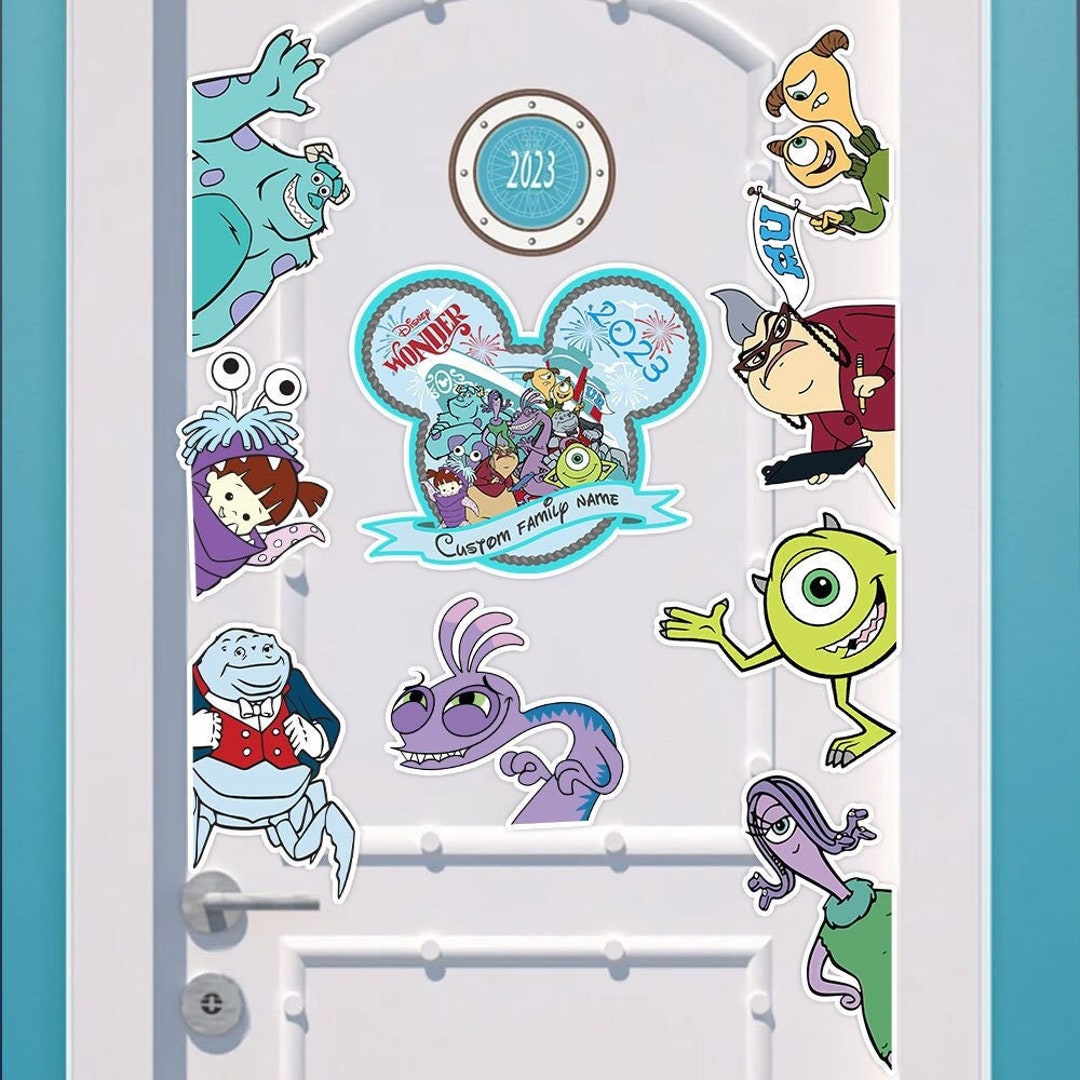 Monster Inc Magnets, Disney Cruise Line Door Magnets, Sullivan Boo Mike ...