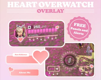 Pink Angel Theme Overwatch 2 Overlay FREE PANELS & ALERTS Stream ...