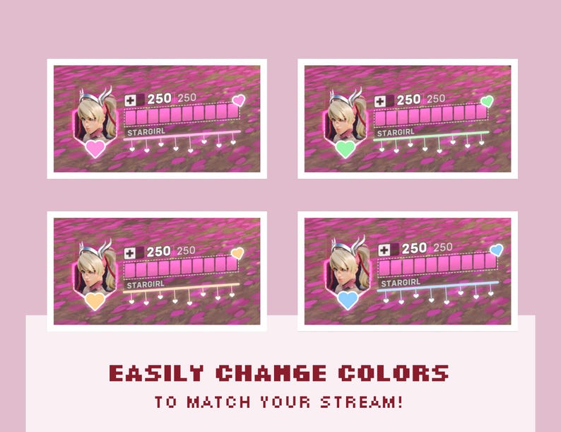 UPDATED !!! Cute Multicolor Heart Theme Overwatch 2 Overlay | FREE ...