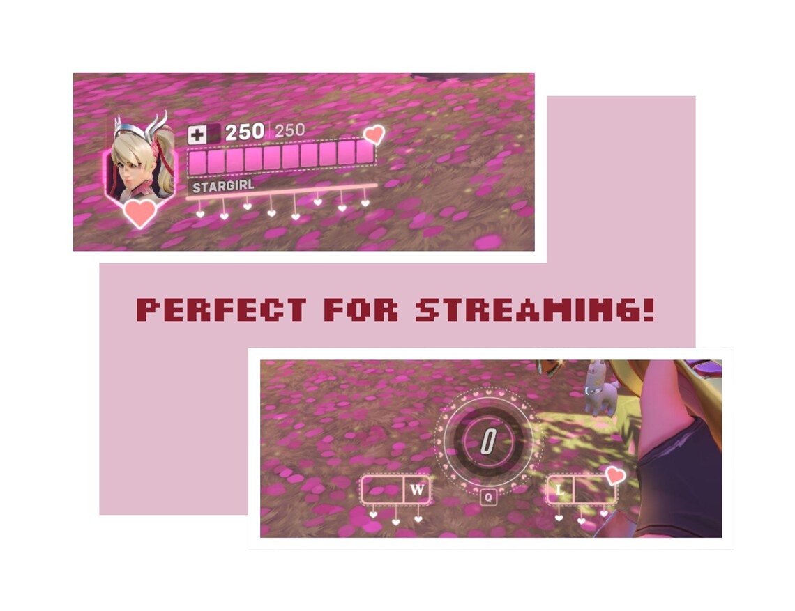 Overwatch 2 Stream Overlay Multi-color Heart Theme | Twitch Panels ...