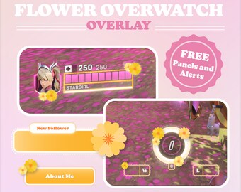 Pink Angel Theme Overwatch 2 Overlay FREE PANELS & ALERTS Stream ...