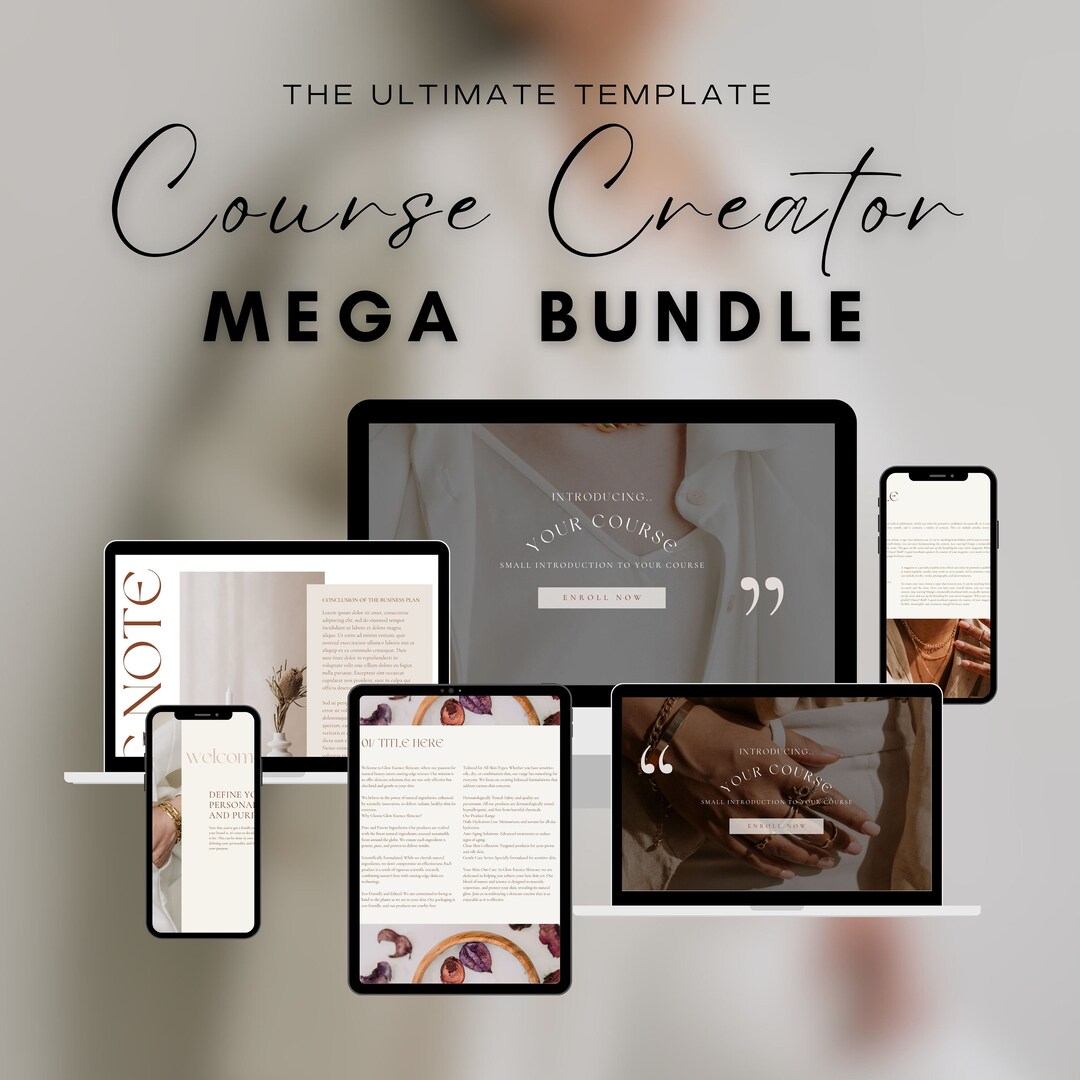 PLR/MRR Course Creator MEGA Bundle With Master Resell Rights Printable ...