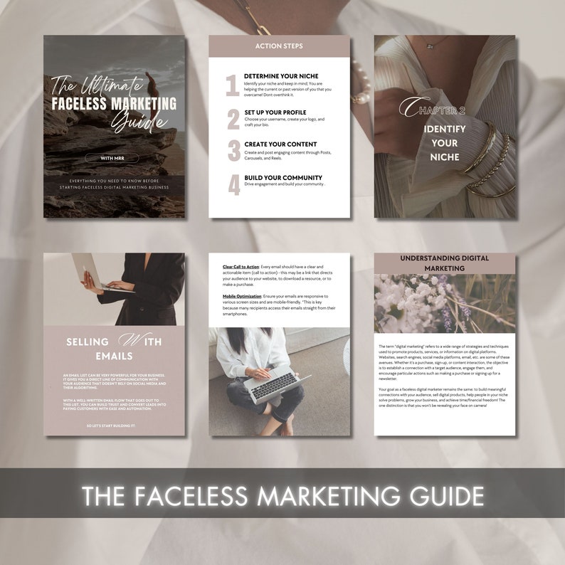 Faceless Marketing Blueprint Bundle: 8 Guides, MRR/PLR (digital ...