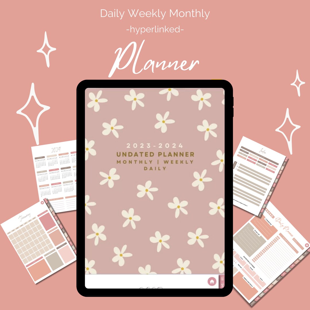 2024 Hyperlinked Digital Planner With PLR MRR Master Resell Rights ...