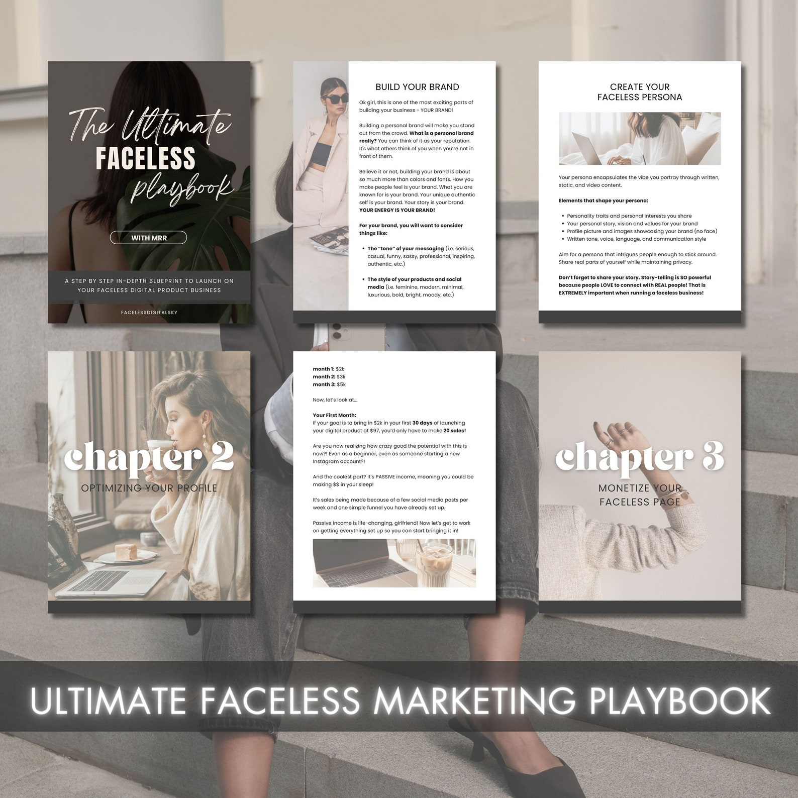 The Ultimate Faceless Marketing Blueprint Bundle 8 Guides Make