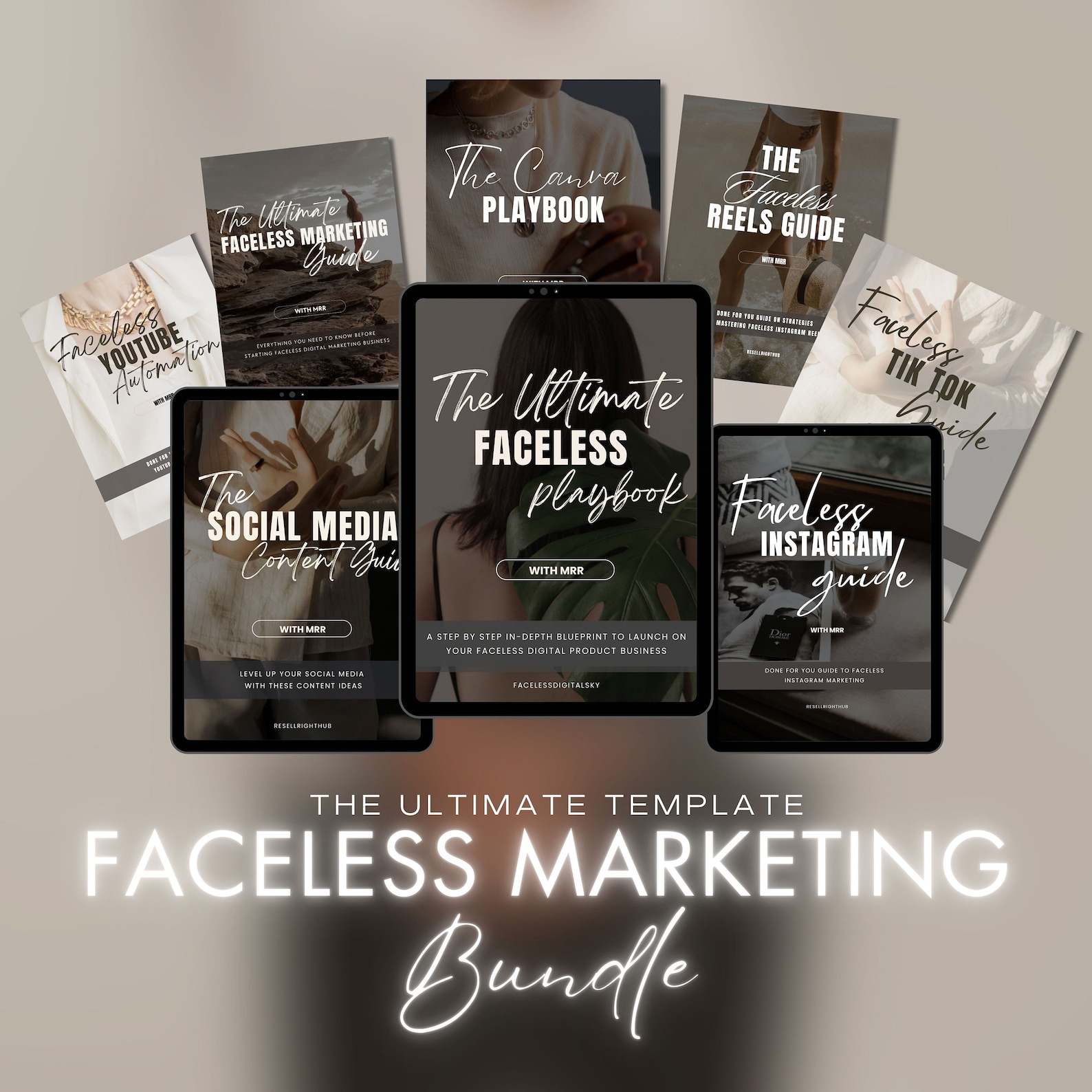 The Ultimate Faceless Marketing Blueprint Bundle 8 Guides Make