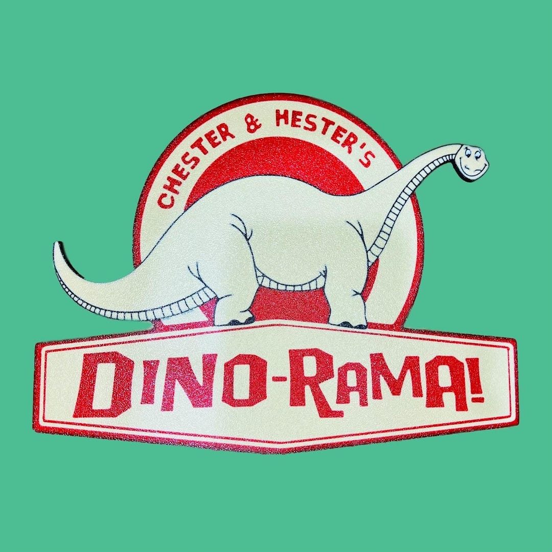 Chester and Hesters Dino Rama Sign 3d Printed - Etsy
