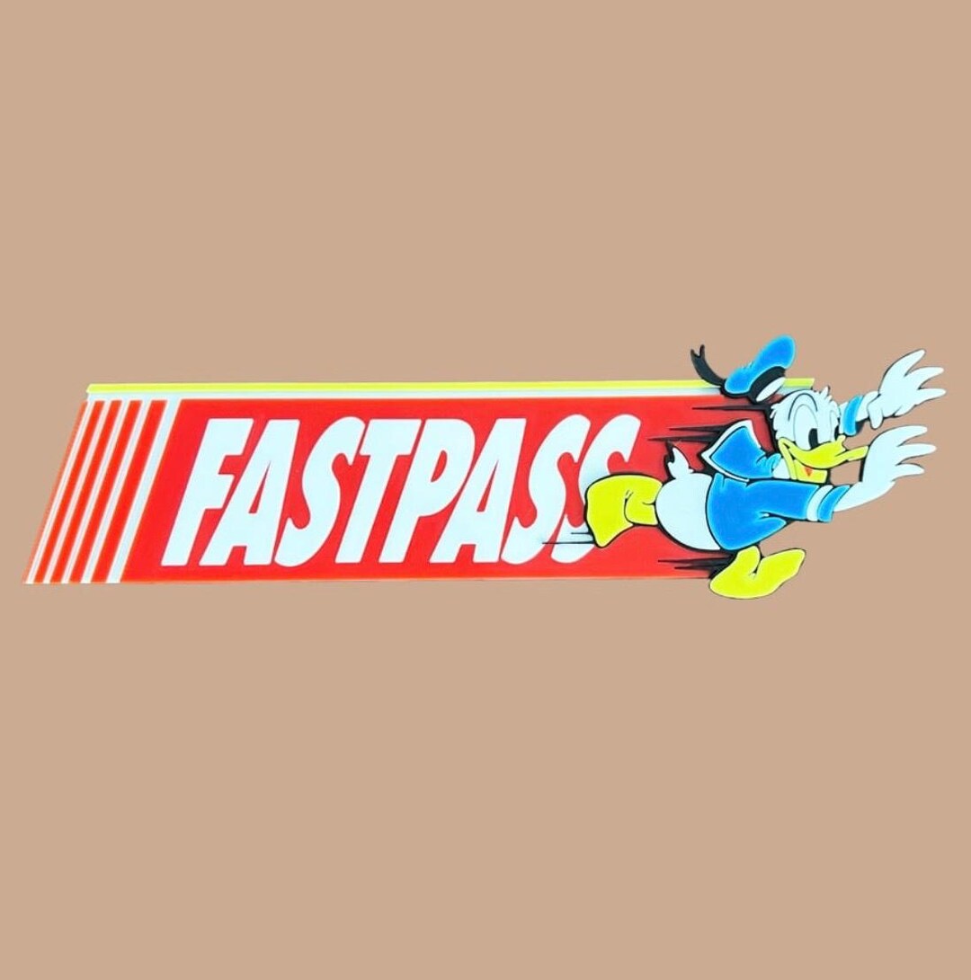 Disney Fast Pass Sign - Etsy