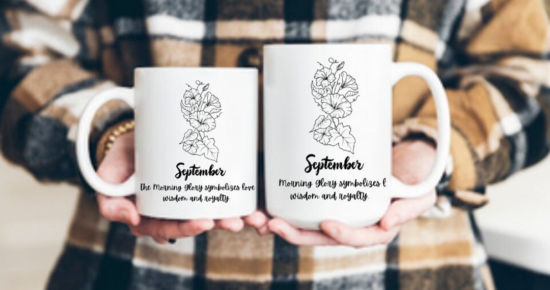 September Beautiful Birth Month Flower Coffee Mug. Morning Glory ...