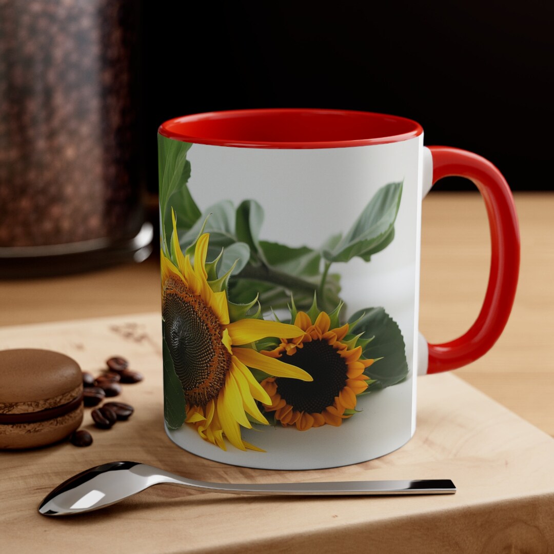Vibrant Sunflower Mug Ideal for Morning Coffee and Evening Tea ...