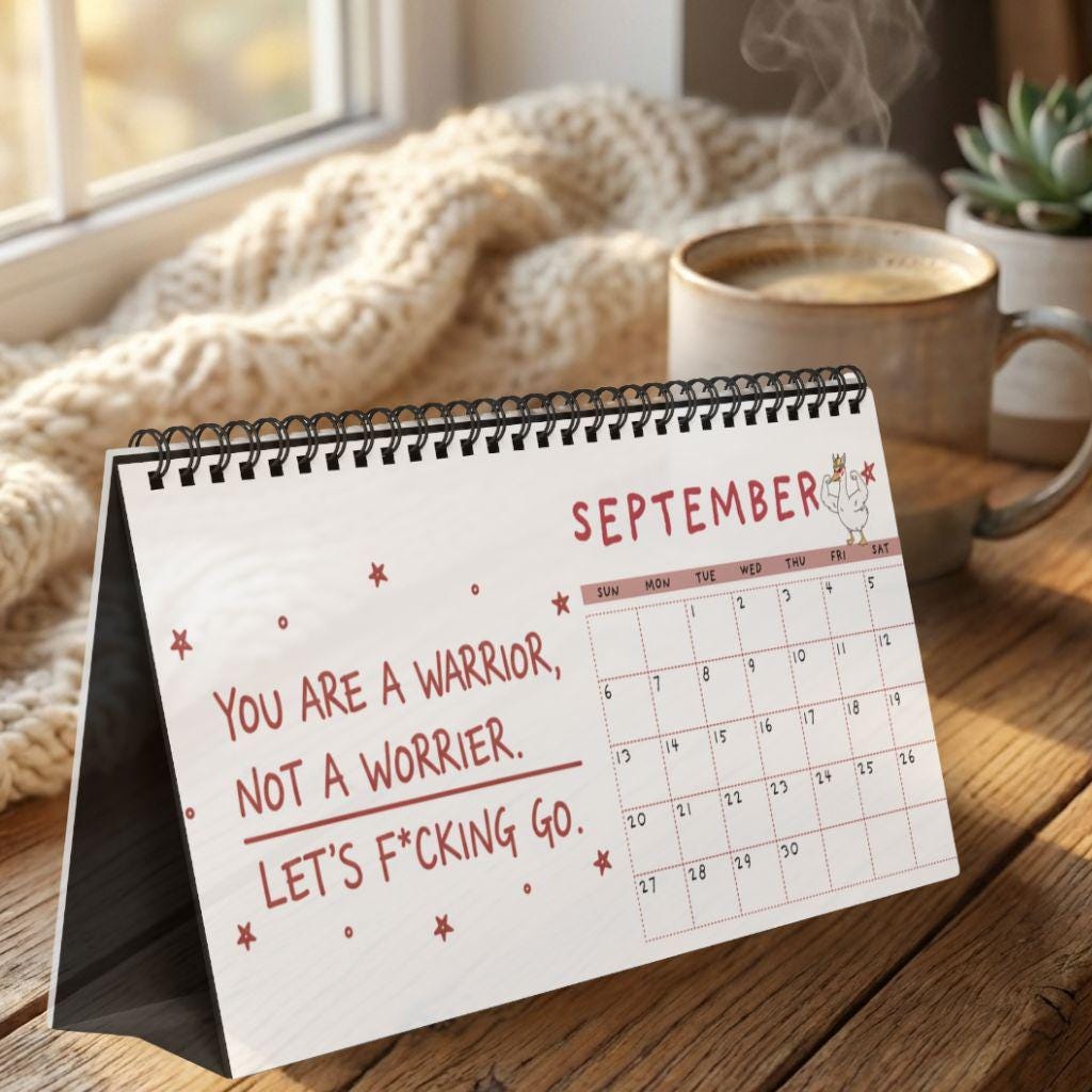 2026 Unfiltered Positive Affirmations Desk Calendar | Adult Humor ...