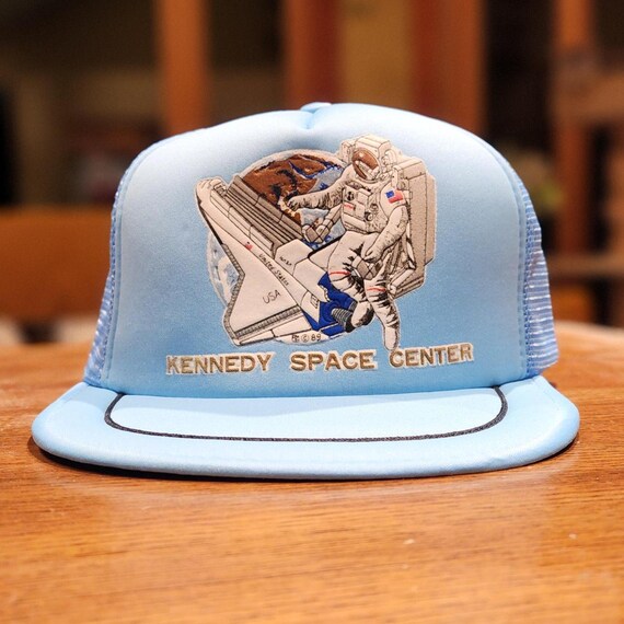 Vintage 1989 Kennedy Space Center Trucker Hat - Gem