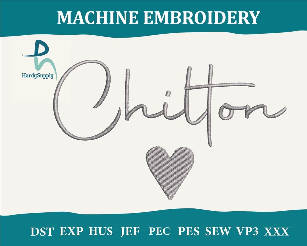 Custom Name Embroidery Designs for Machine, Custom Heart Embroidery ...