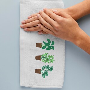 Plant With Pods Embroidery Design, House Plants Digital Embroidery ...