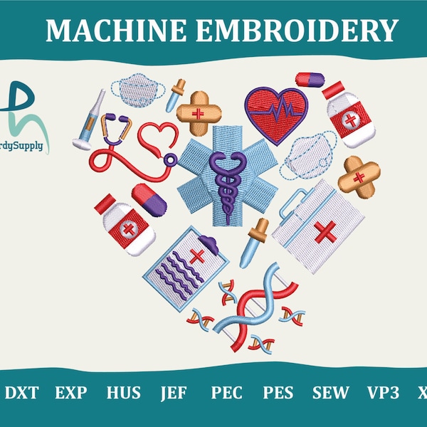 Medical Embroidery File Pes - Etsy