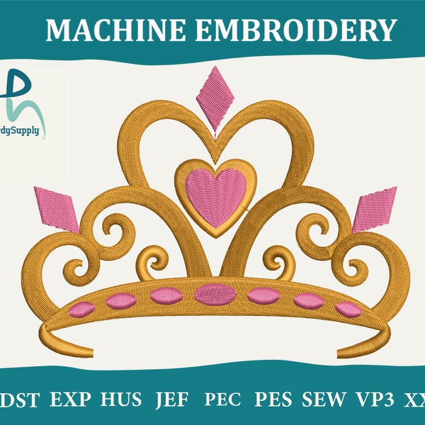 Crown Embroidery Pattern - Etsy