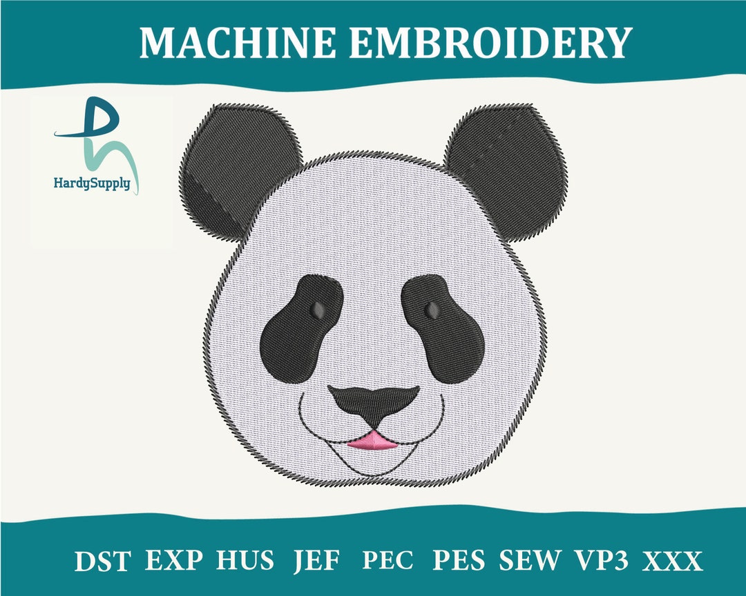 Baby Panda Embroidery Design, Delightful Panda Machine Embroidery ...