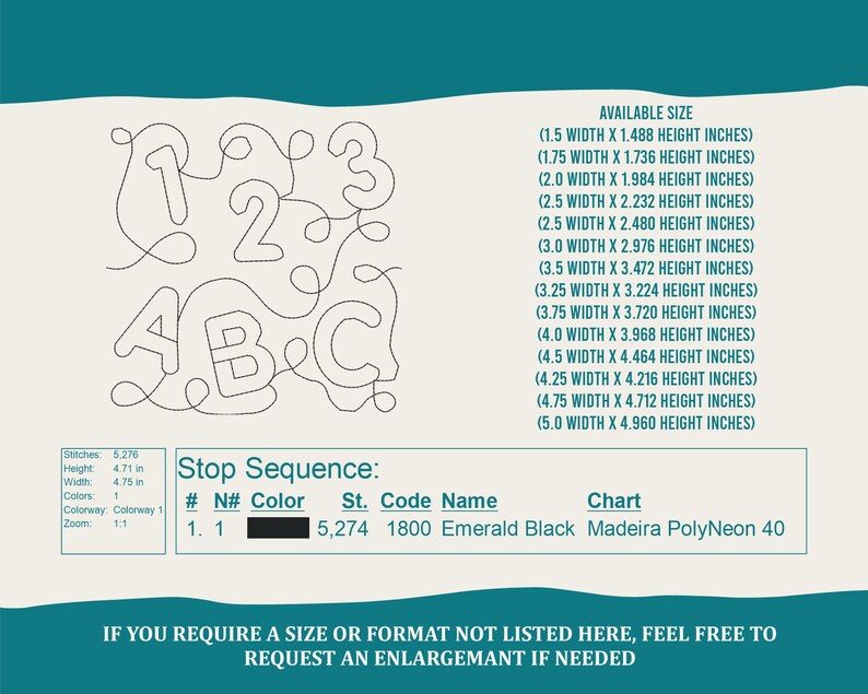 Embroidered School Quilting Design, Alphabet Quilt Block Embroidery ...