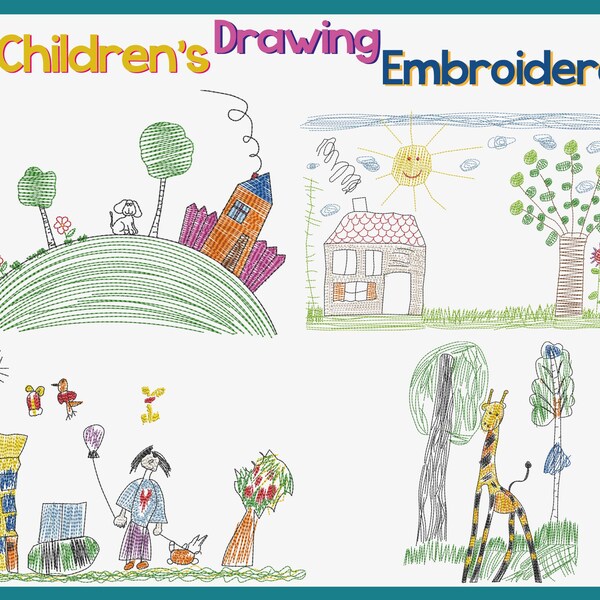 Hand Embroidery Patterns Children - Etsy