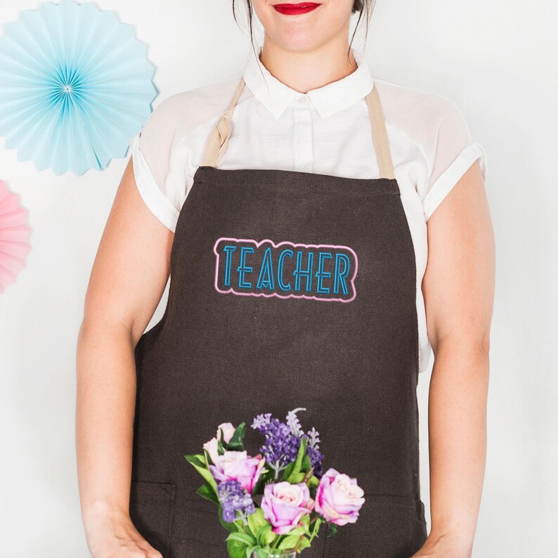 Teacher Embroidery Design, Best Teacher Ever Digital Design for Machine ...