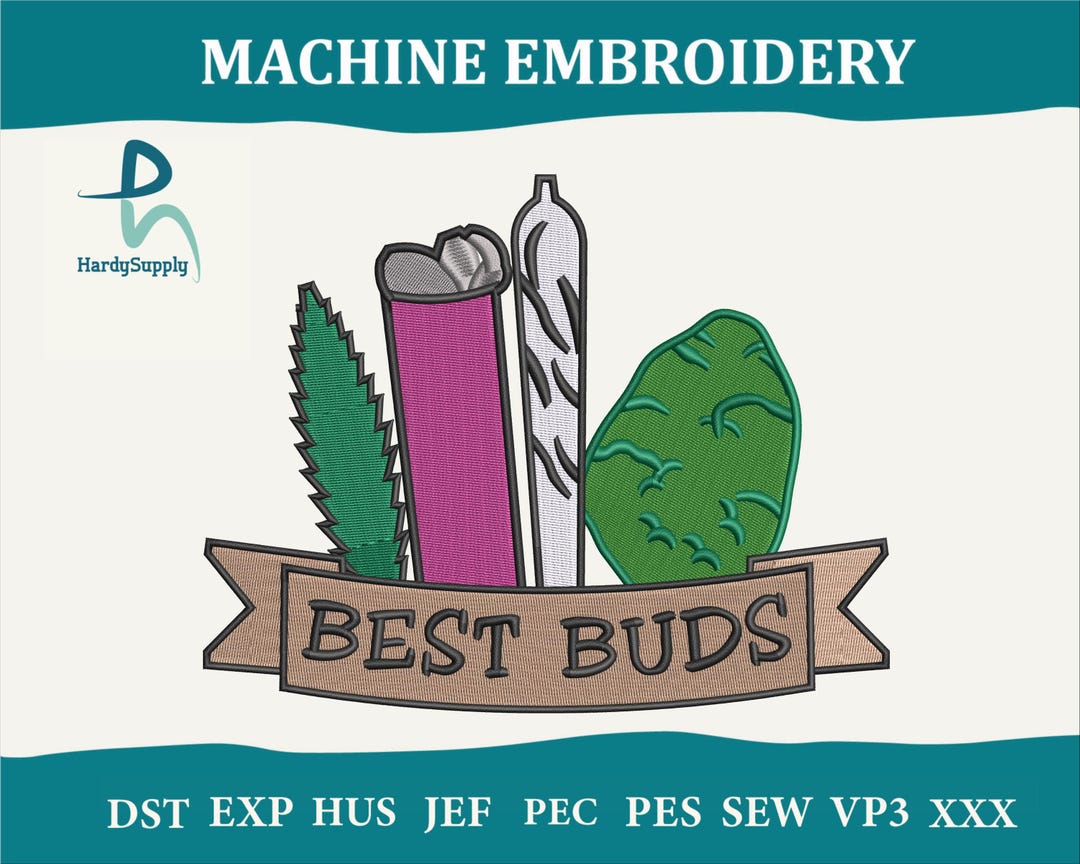 Best Buds Machine Embroidery Designs, Cannabis Marijuana Digital ...