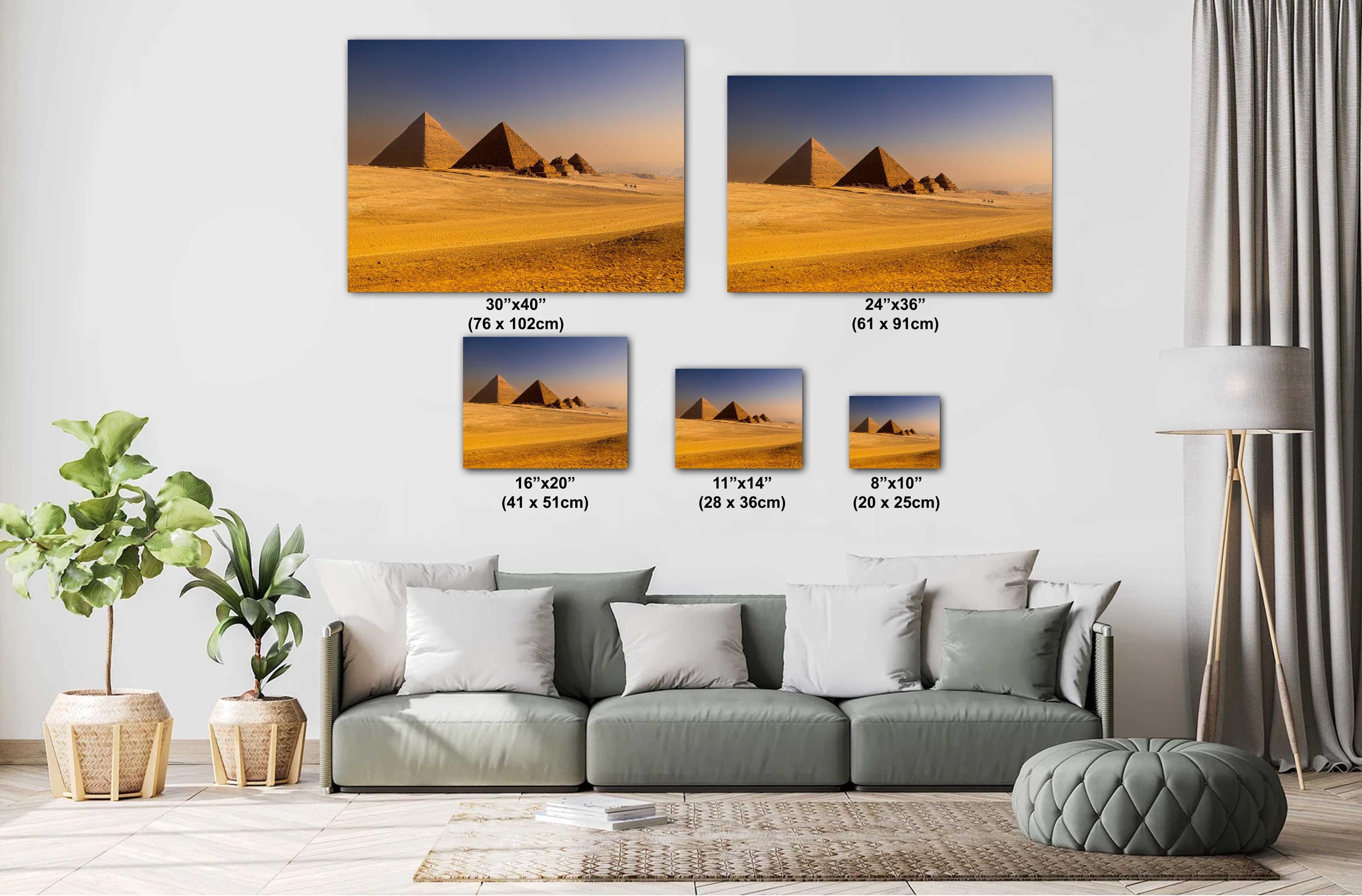 Great Pyramids & Queens' Pyramids of Egypt Photograph - Etsy