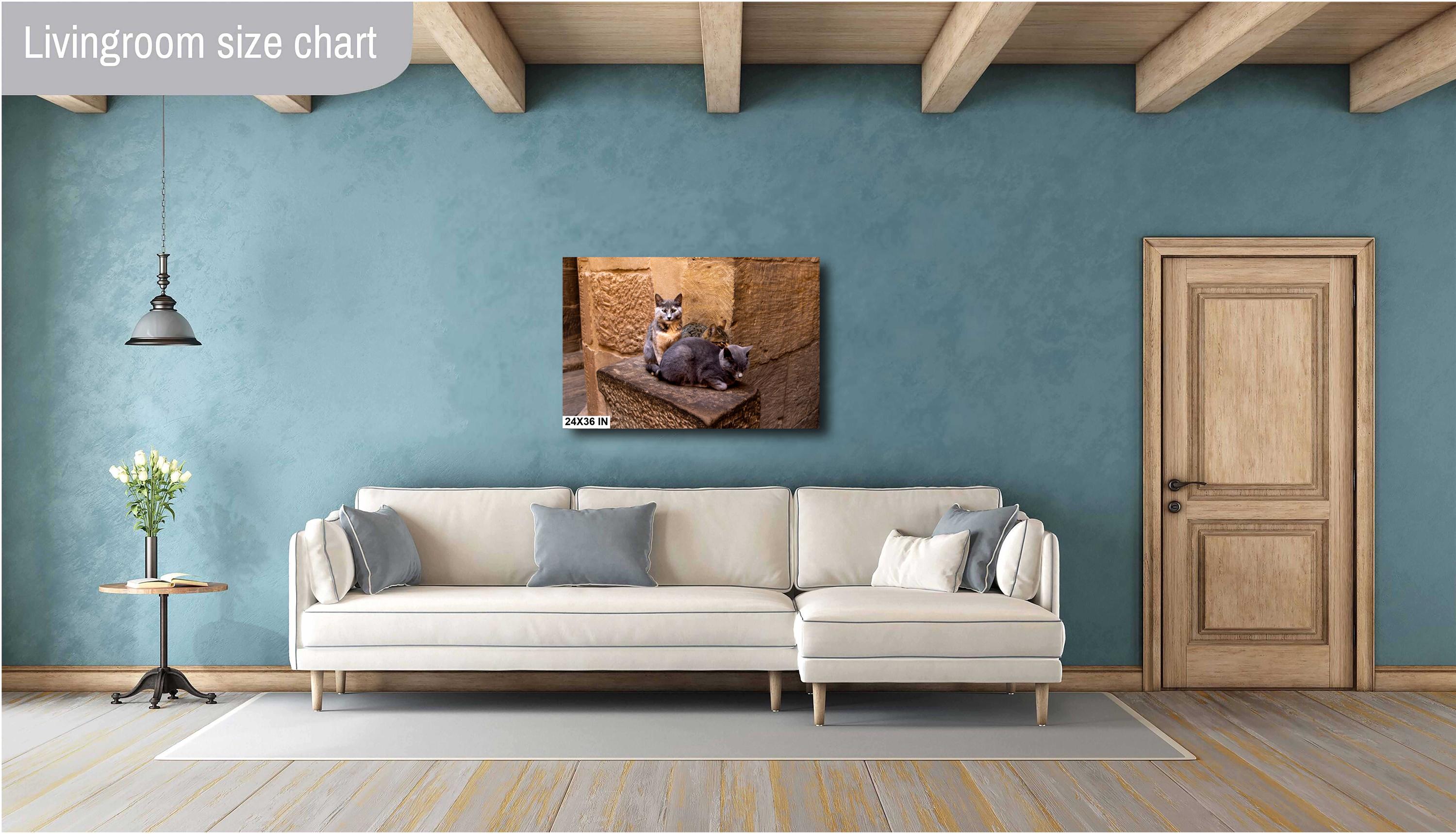 Canvas Photograph of Egyptian Temple Cats - Etsy